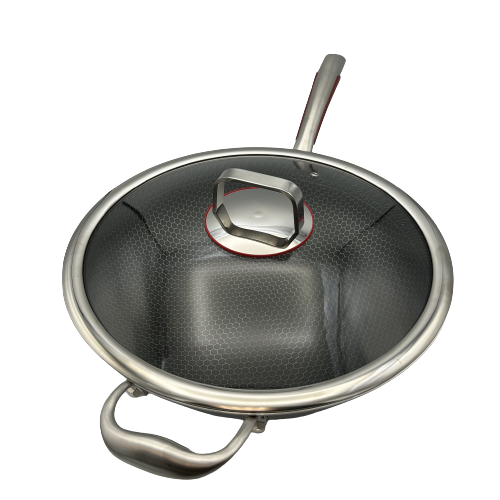 Healthy Bear Targu Hybrid Wok: 32cm with glass lid | BC-HW32N – Healthy ...